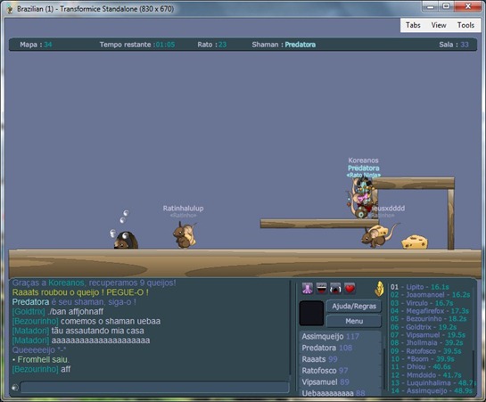 DOWNLOAD DO TRANSFORMICE STANDALONE DO BAFFLER | New Transformice